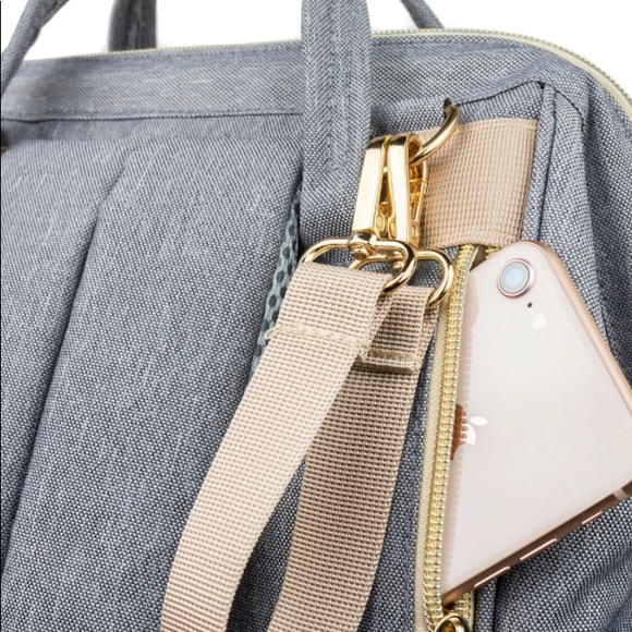 Bags | New Gray Diaper Backpack | Poshmark